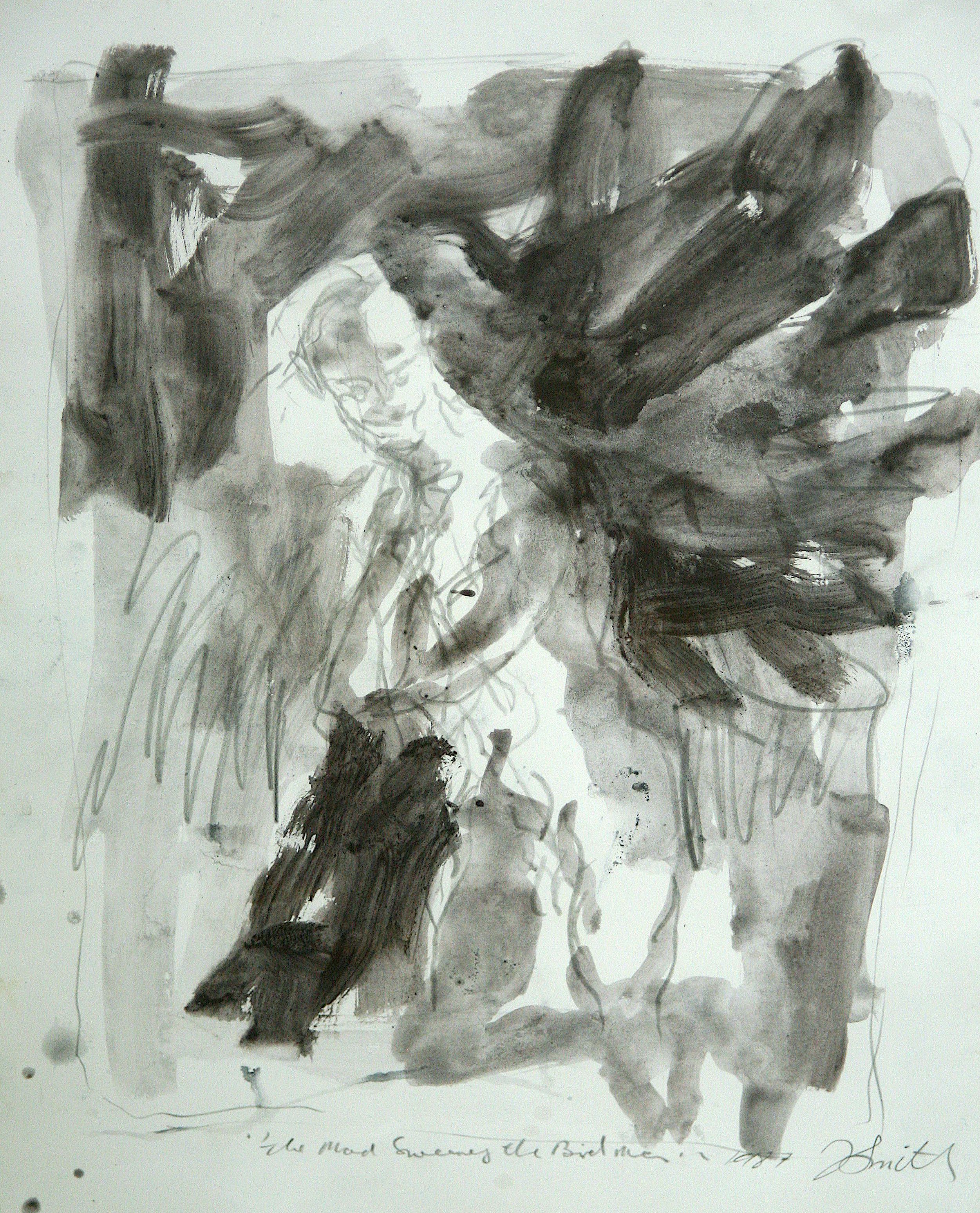 John Noel Smith, Mad Heads and Noblemen, 1988, 65 x 60 cm